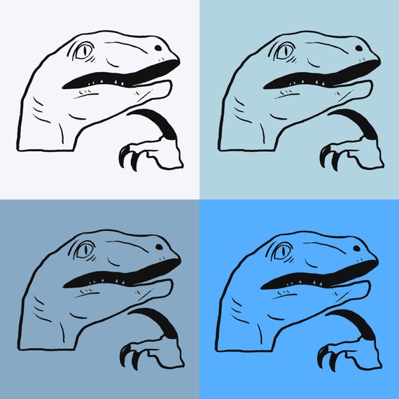 Meme Philosoraptor