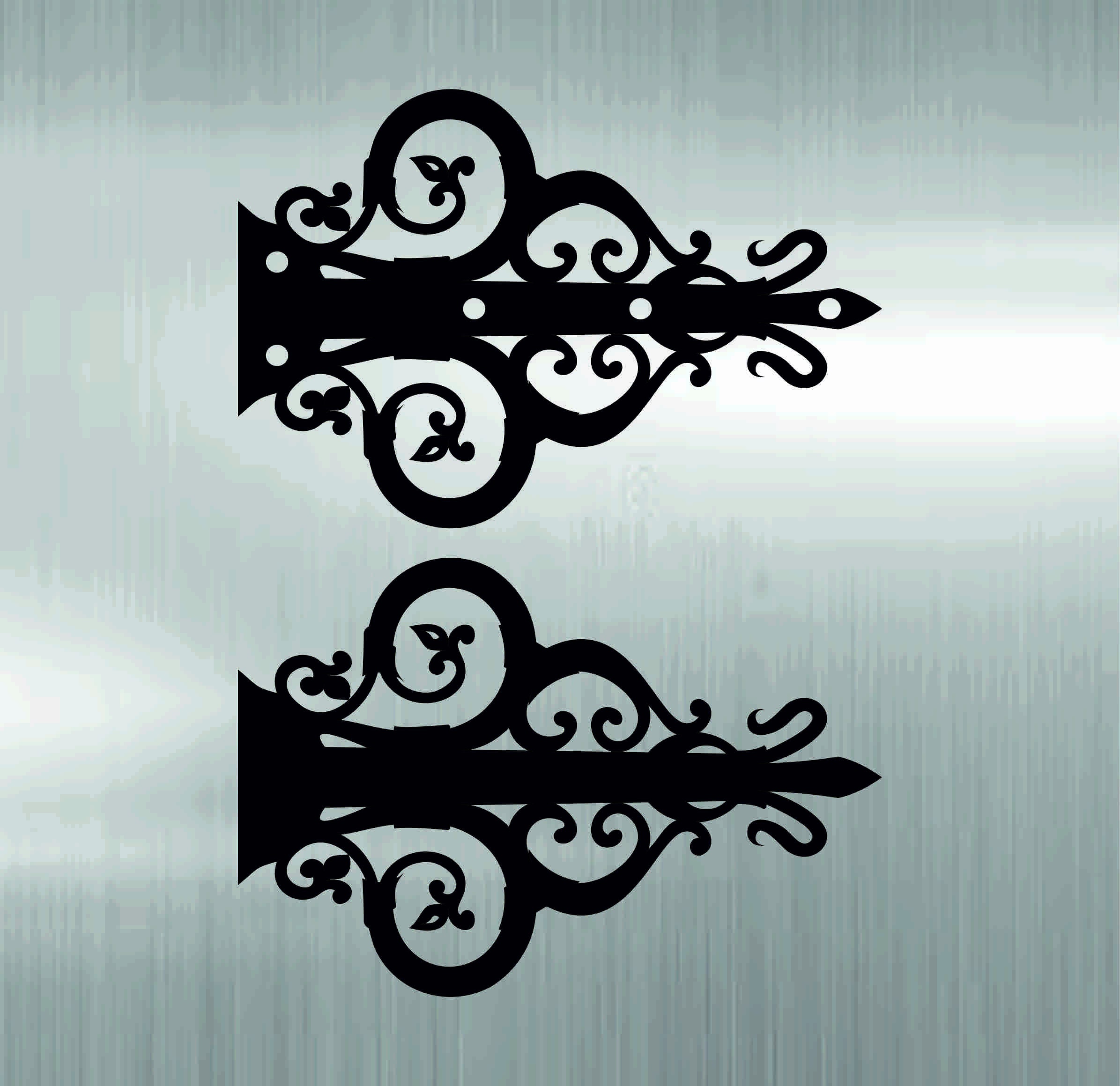 Hinge Art, Door Hinge, Barn Door Hinges, Garage Hinge, Svg, Dxf, Ai ...