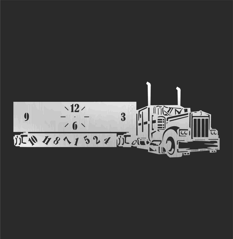 Tractor-trailer Watch , Svg, Dxf, Cdr, Ai, Png, Jpeg . - Etsy