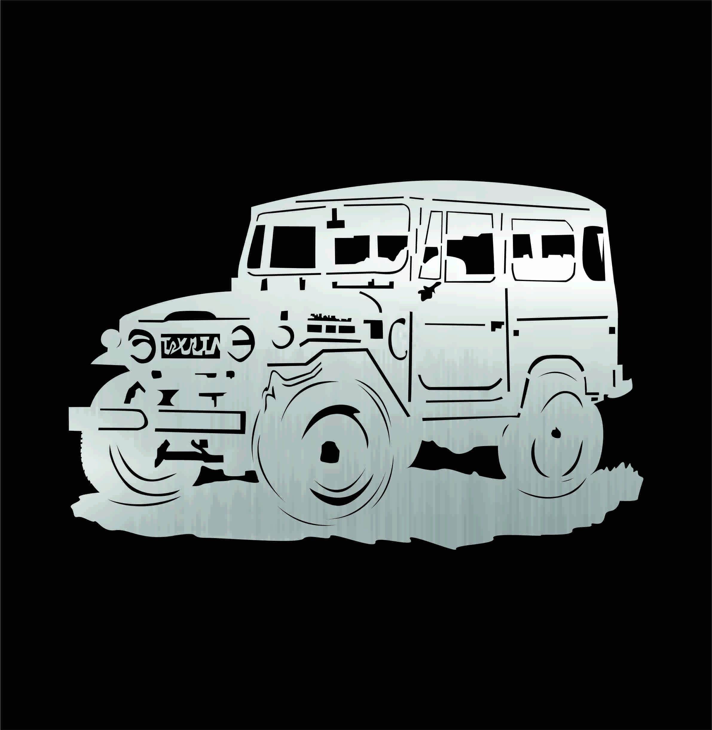 FJ40, FJ40 Svg, FJ40 Dxf, FJ40 Truck, FJ40 Png, FJ40 Car, FJ40 4/4 ...