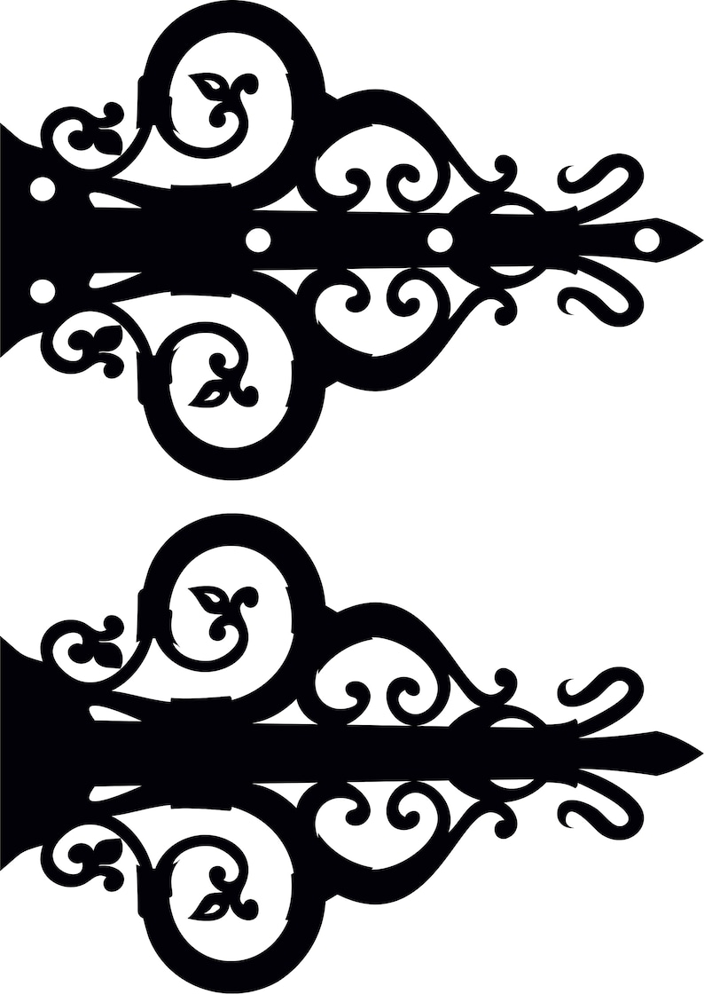 Hinge Art, Door Hinge, Barn Door Hinges, Garage Hinge, Svg, Dxf, Ai ...
