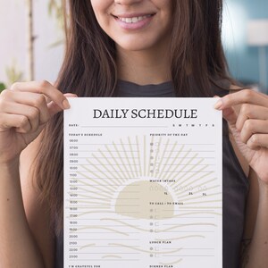 Sunrise Daily Schedule Printable | Digital Download | Instant Planner ...