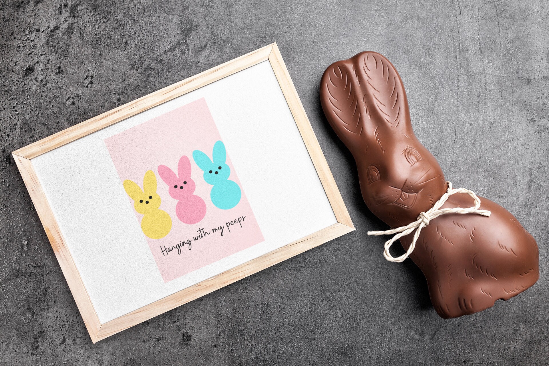 Hanging With My Peeps Easter Wall Art Candy Art Digital Download - Etsy