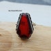 Red Garnet Coffin Ring: 925 Sterling Silver, Halloween Theme - Etsy