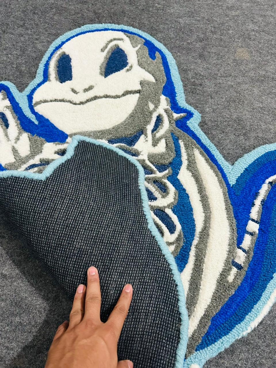 Hand Made Tufted Squirtle Skeleton Rugs for Kids Room - Etsy