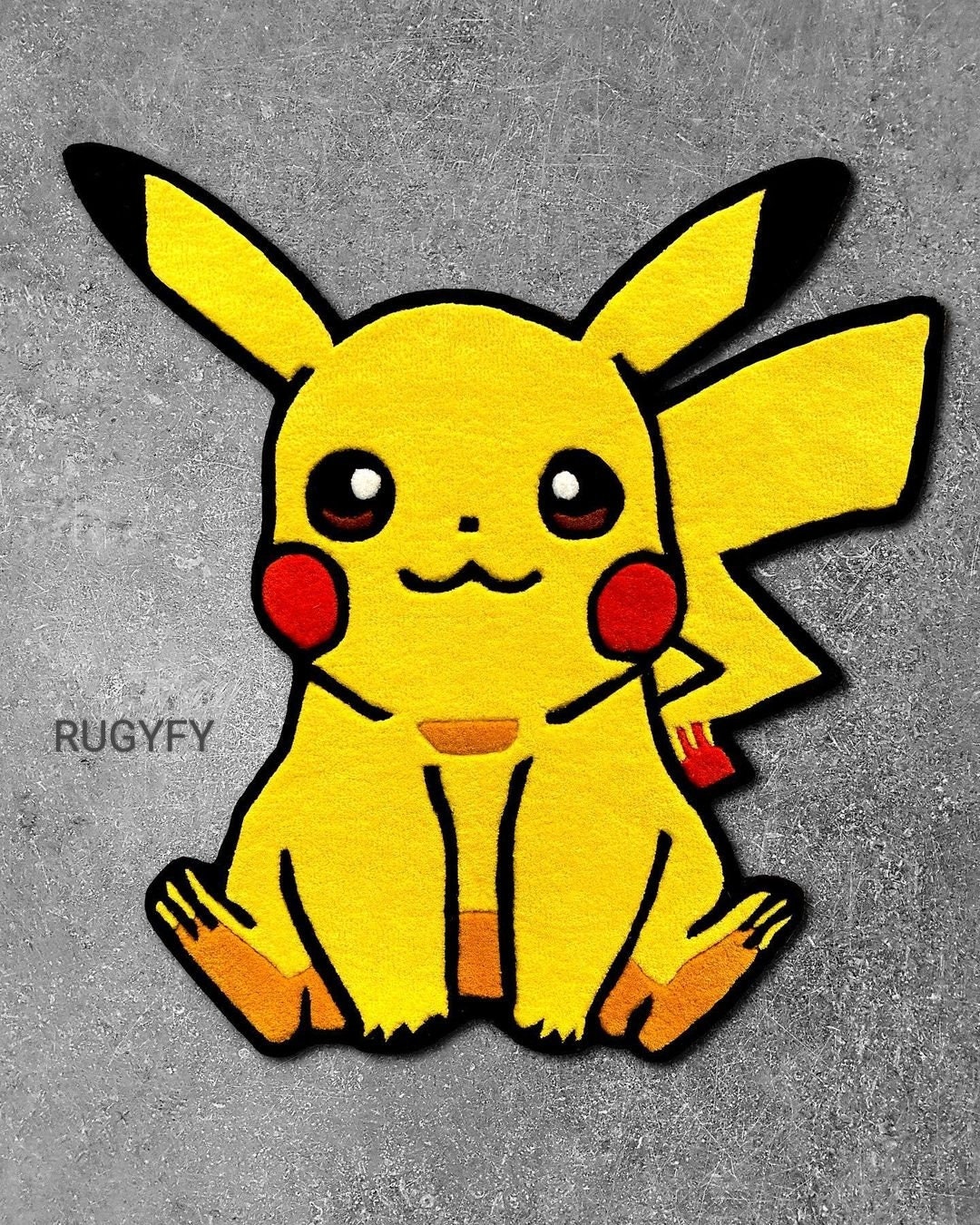 Handmade Tufted Pikachu Rug for Kids Room Pikachu Rug for - Etsy