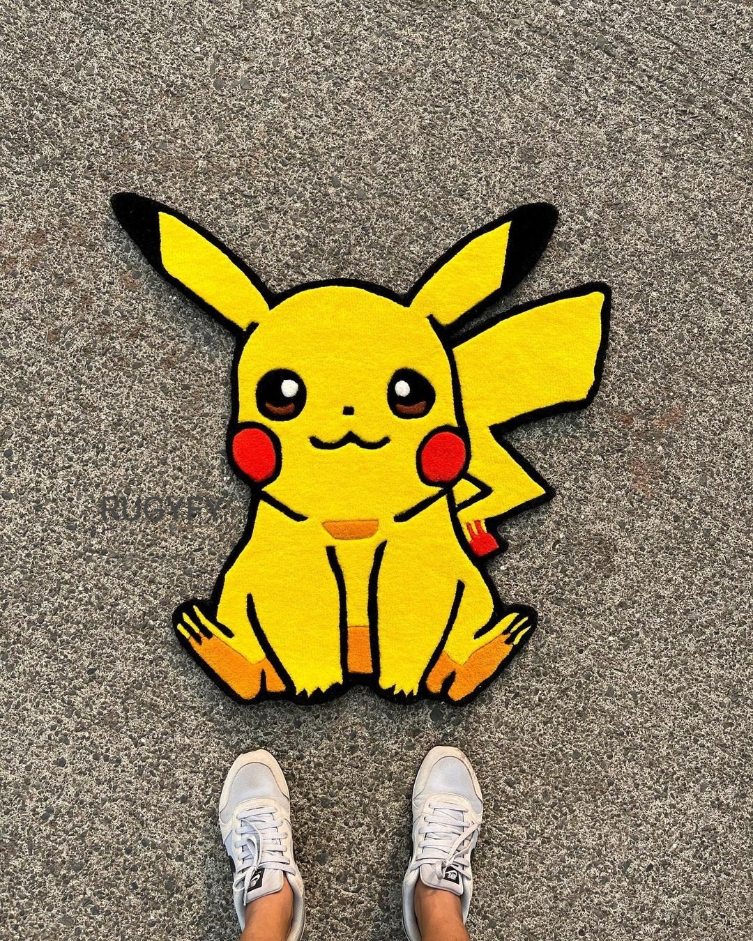 Handmade Tufted Pikachu Rug for Kids Room Pikachu Rug for - Etsy