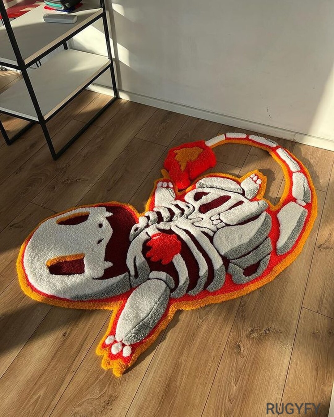 Hand Made Tufted Charmander Rugs for Kids Room Charmander Rug - Etsy Canada