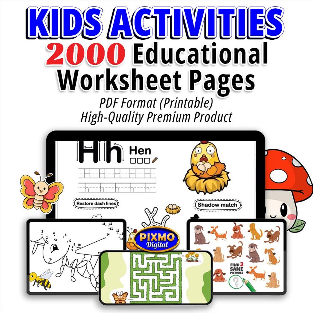 Kids Activities Educational Worksheets Games Printable Pdf Files