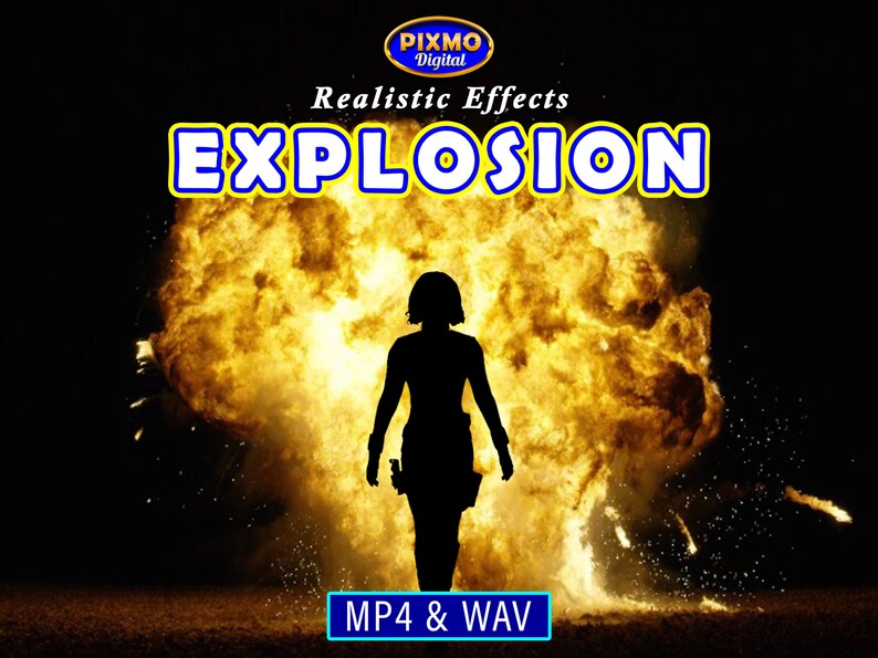 Explosion Realistic Effects Pack - High-quality 4K MP4 + Sound Effects ...