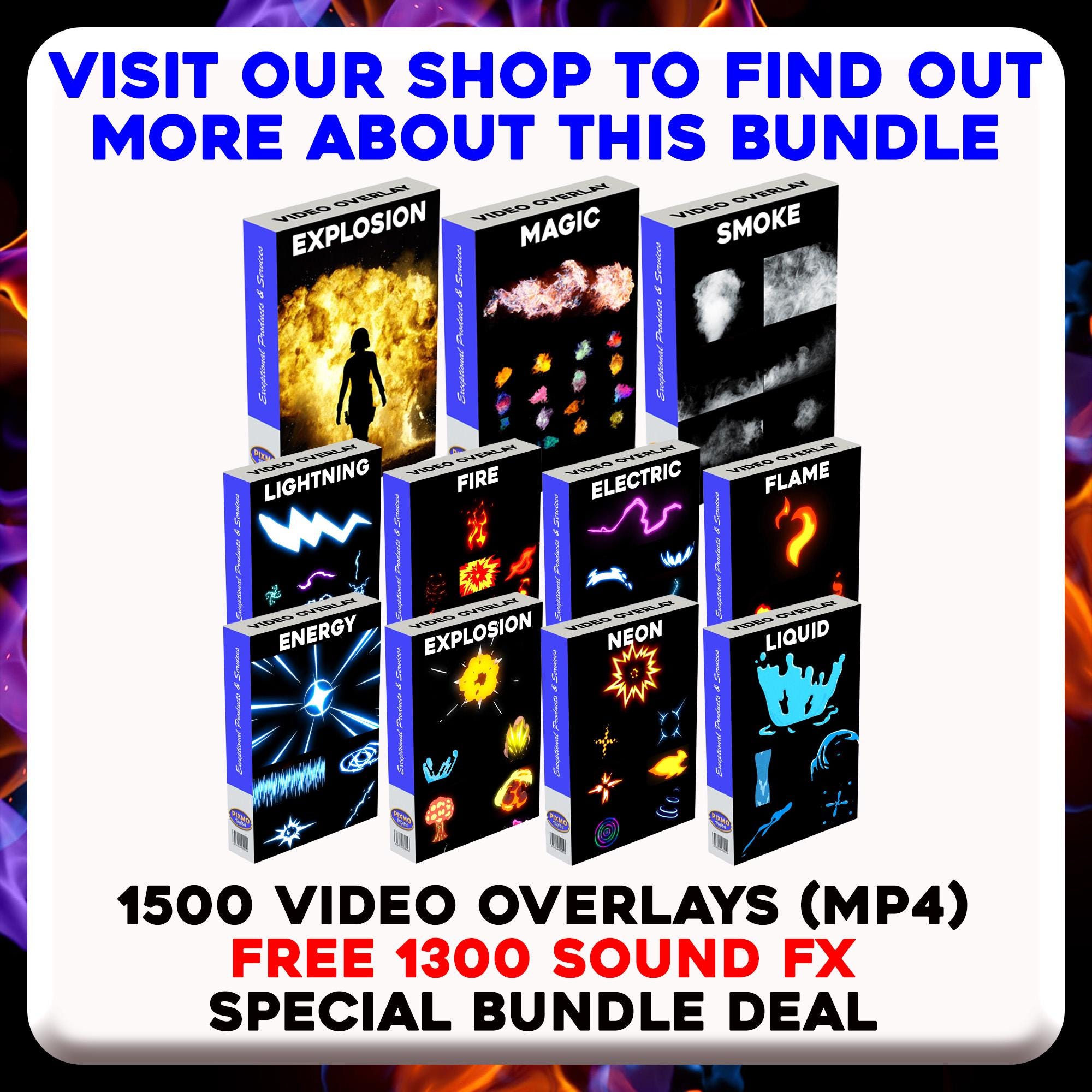 Realistic Explosion Video Overlays With Sound Effects for Content ...