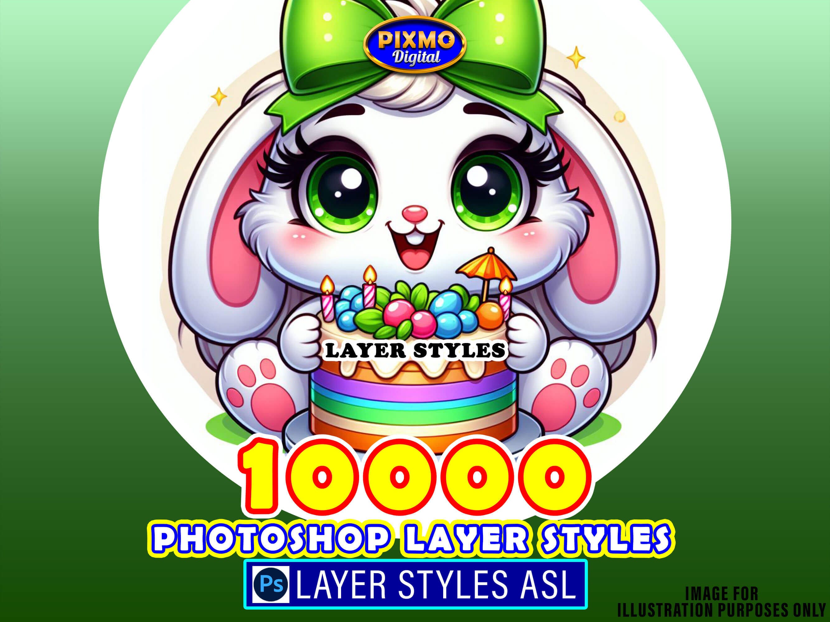 Photoshop Layer Styles Bundle - 10000 ASL Format - Featuring Gold ...