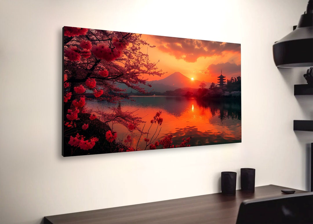 Japanese Canvas Art, Japan Wall Painting, Japan Landscape Picture ...