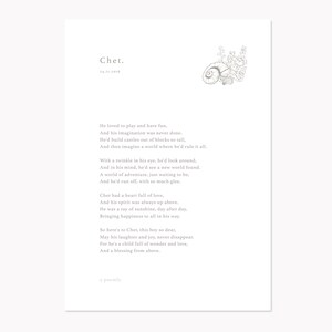 Personalised Poem, Custom Unique Name Poem, Name Poem, Poem Baby, Child ...
