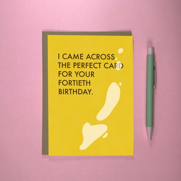 Old Cock Birthday Card Etsy