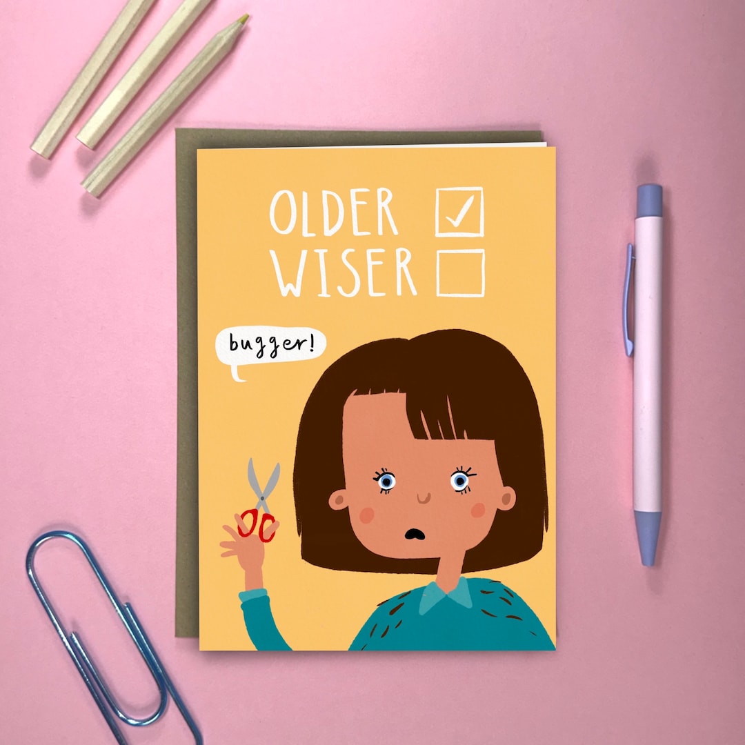 Funny Birthday Card Haircut Disaster Rude Birthday Card Bugger Home ...