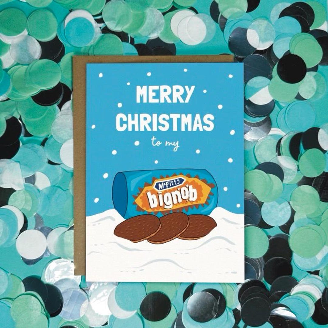 Funny Christmas Card Rude Christmas Card for Big Nob Husband or ...