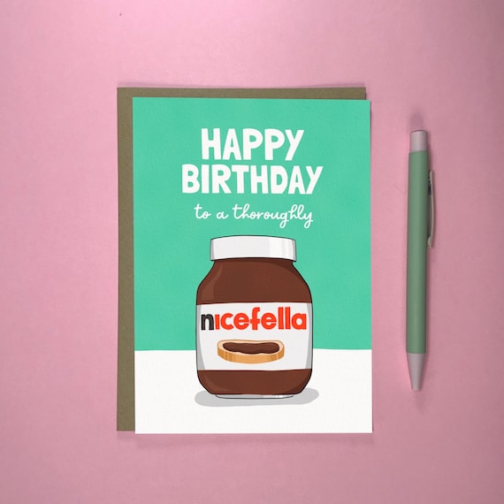 Nutella Birthday Card