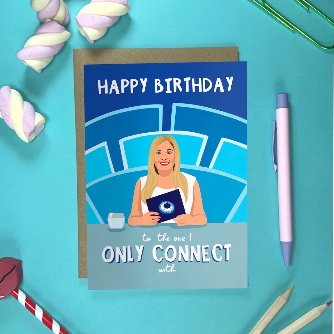 Funny Birthday Card Only Connect Quiz Show the Ultimate Nerd Birthday ...