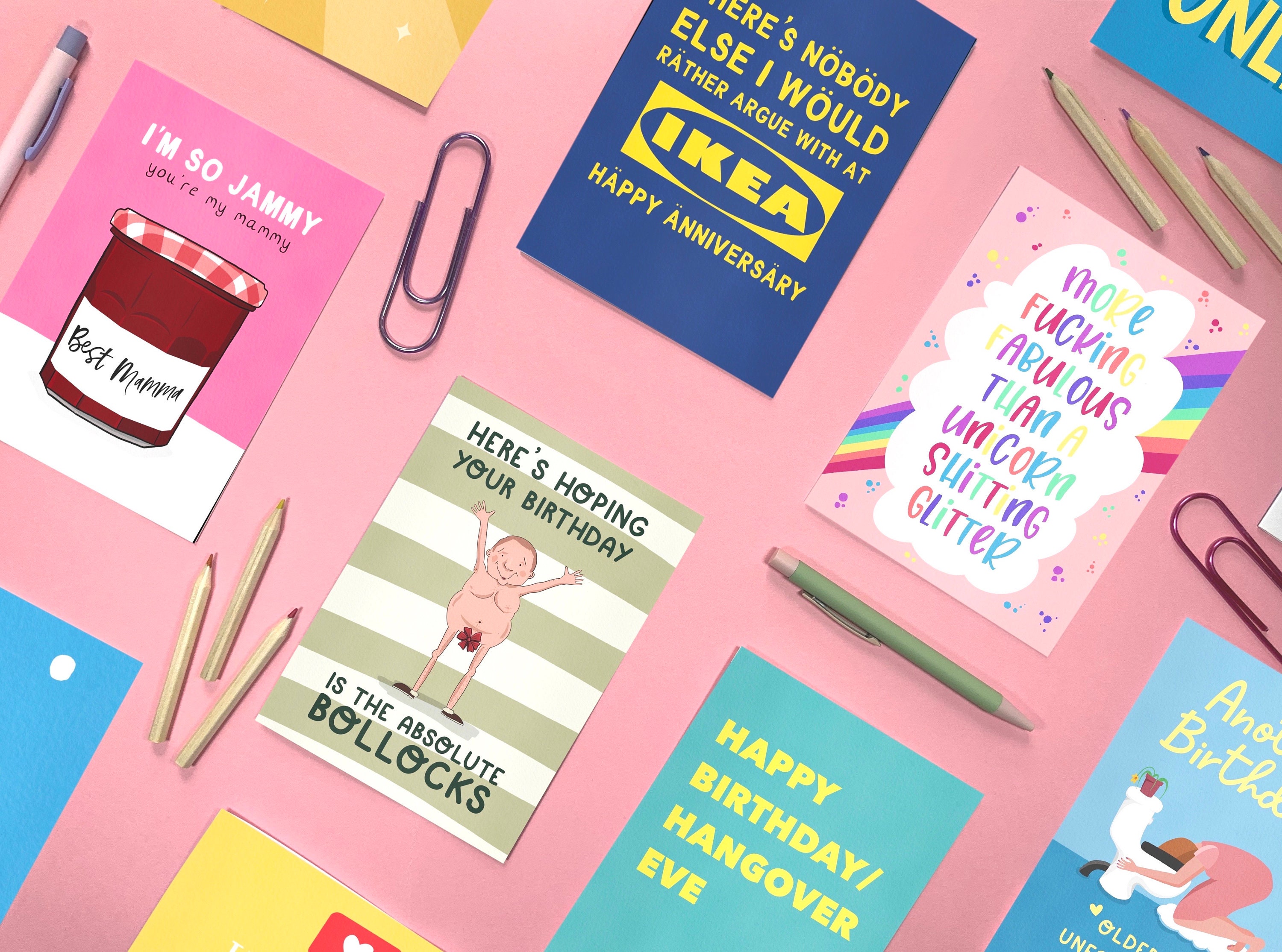 Funny 50th Birthday Card Fifty Year Old Willy Rude Birthday Card for ...