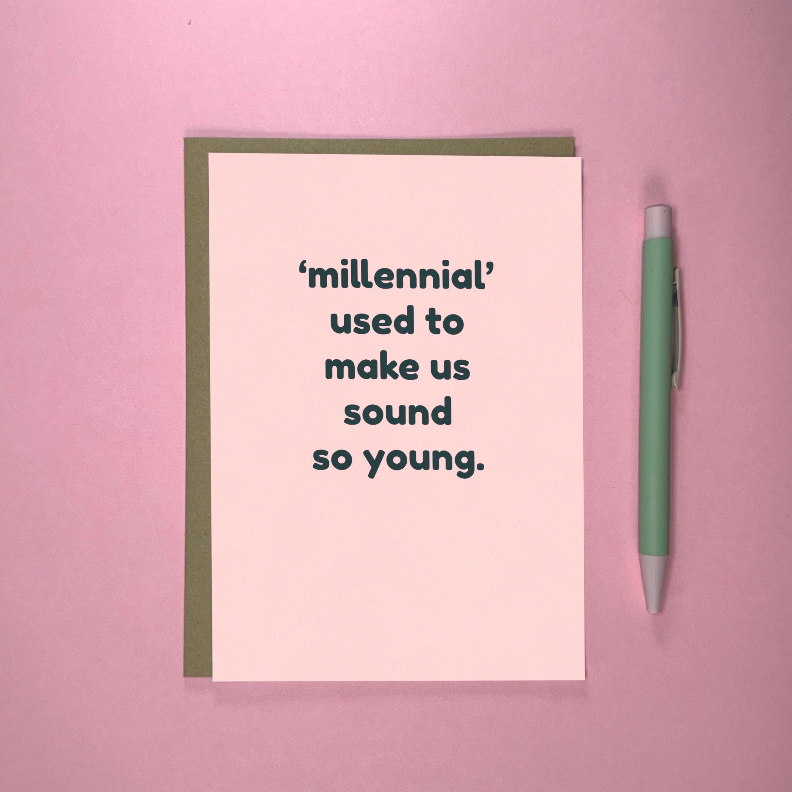 1990s Font Birthday Card for Millennial Original Artwork - Etsy