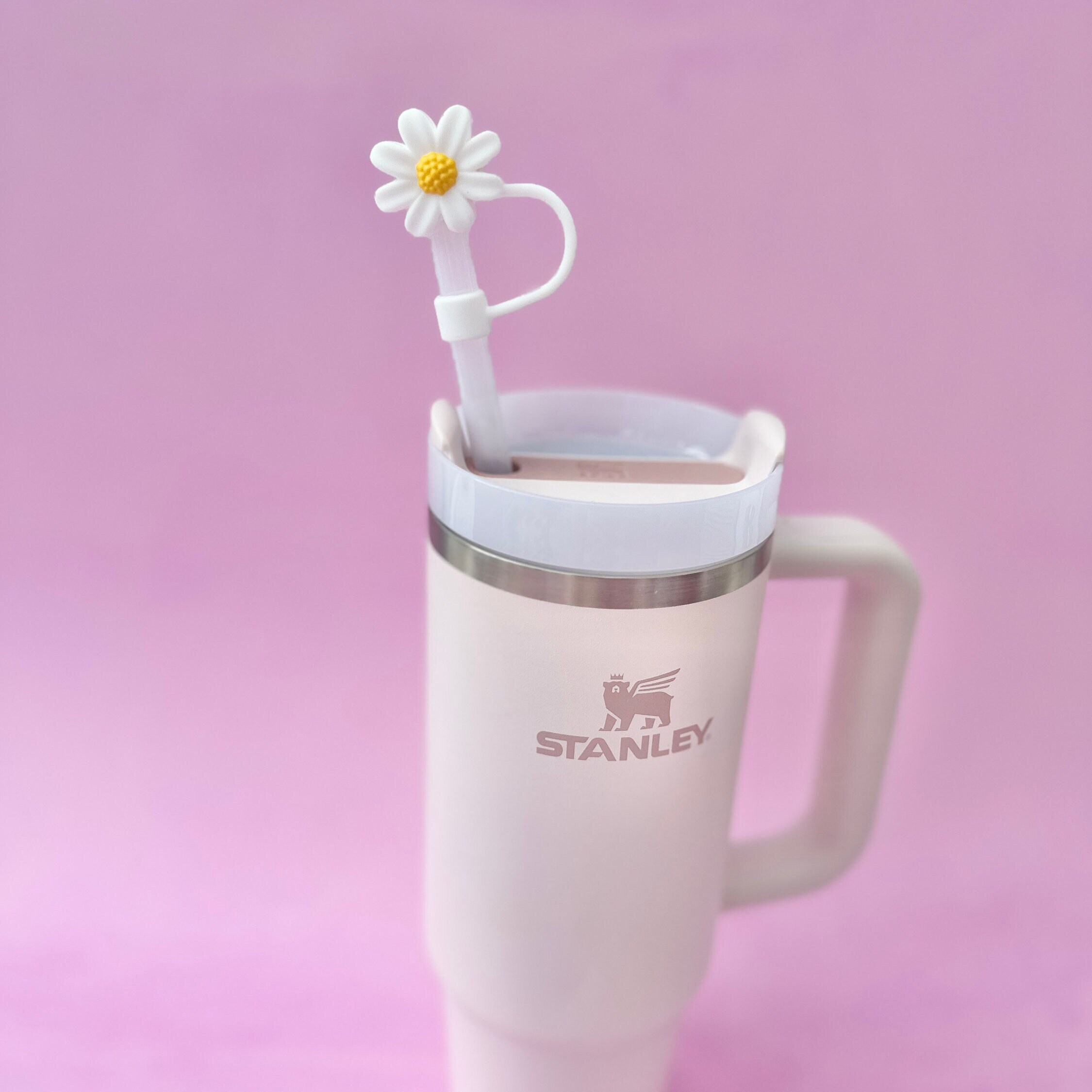 Straw Tumbler Flower | Daisy Cup Straw Cover | Silicone Cup Accessory ...