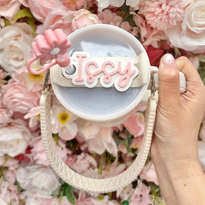 Personalised Tumbler Topper Cup Topper Name Personalised Mug Topper ...