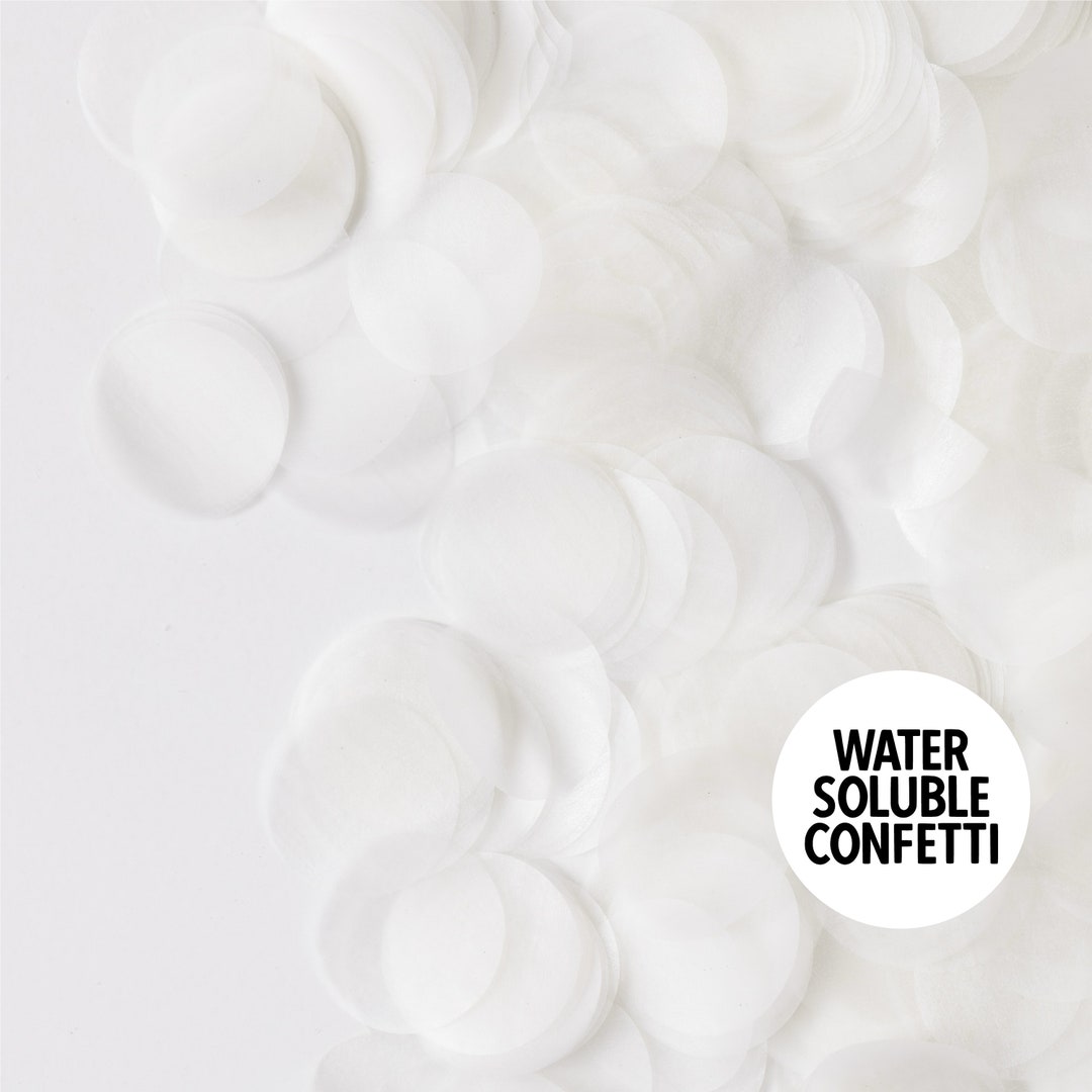 White Wedding Confetti | Water Soluble Wedding Confetti | Eco-friendly ...