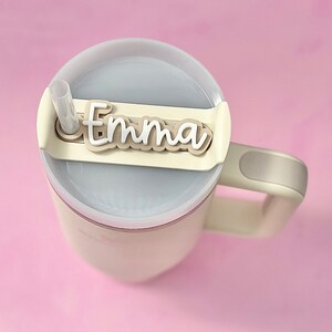 Personalised Tumbler Topper Cup Topper Name Personalised Mug Topper ...