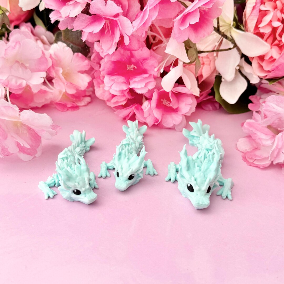Fledgling Dragon Fidget Toy 3D Printed, Fully Flexible & Moving Perfect ...