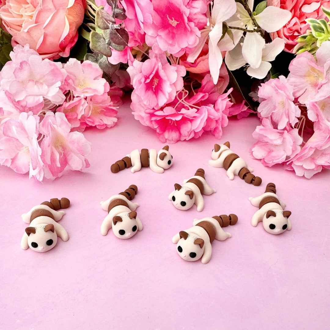 Fidget Cat Toy 3D Printed, Flexible & Calming Ideal for Sensory Play ...