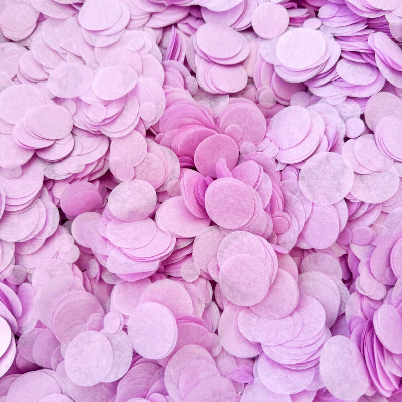 Lavender Lilac Biodegradable Wedding Confetti | Light Purple Paper ...