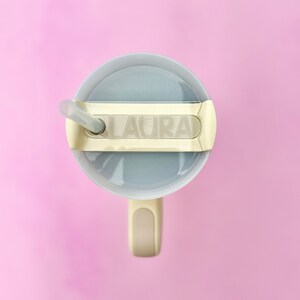 Personalised Tumbler Topper | Cup Topper Name | Personalised Mug Topper ...