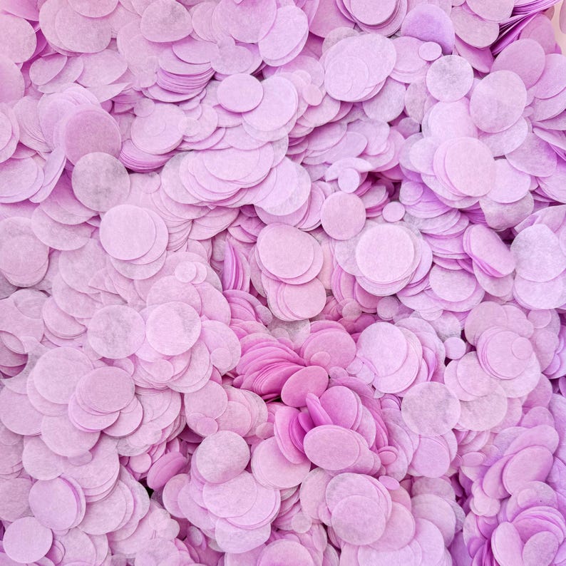 Lavender Lilac Biodegradable Wedding Confetti | Light Purple Paper ...