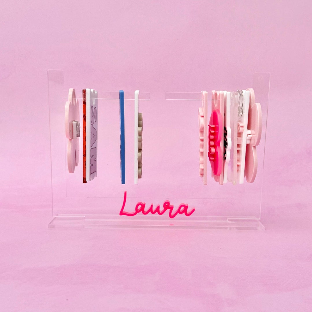 Tumbler Topper Stand Display Toppers Name Plate Storage Tag Holder ...