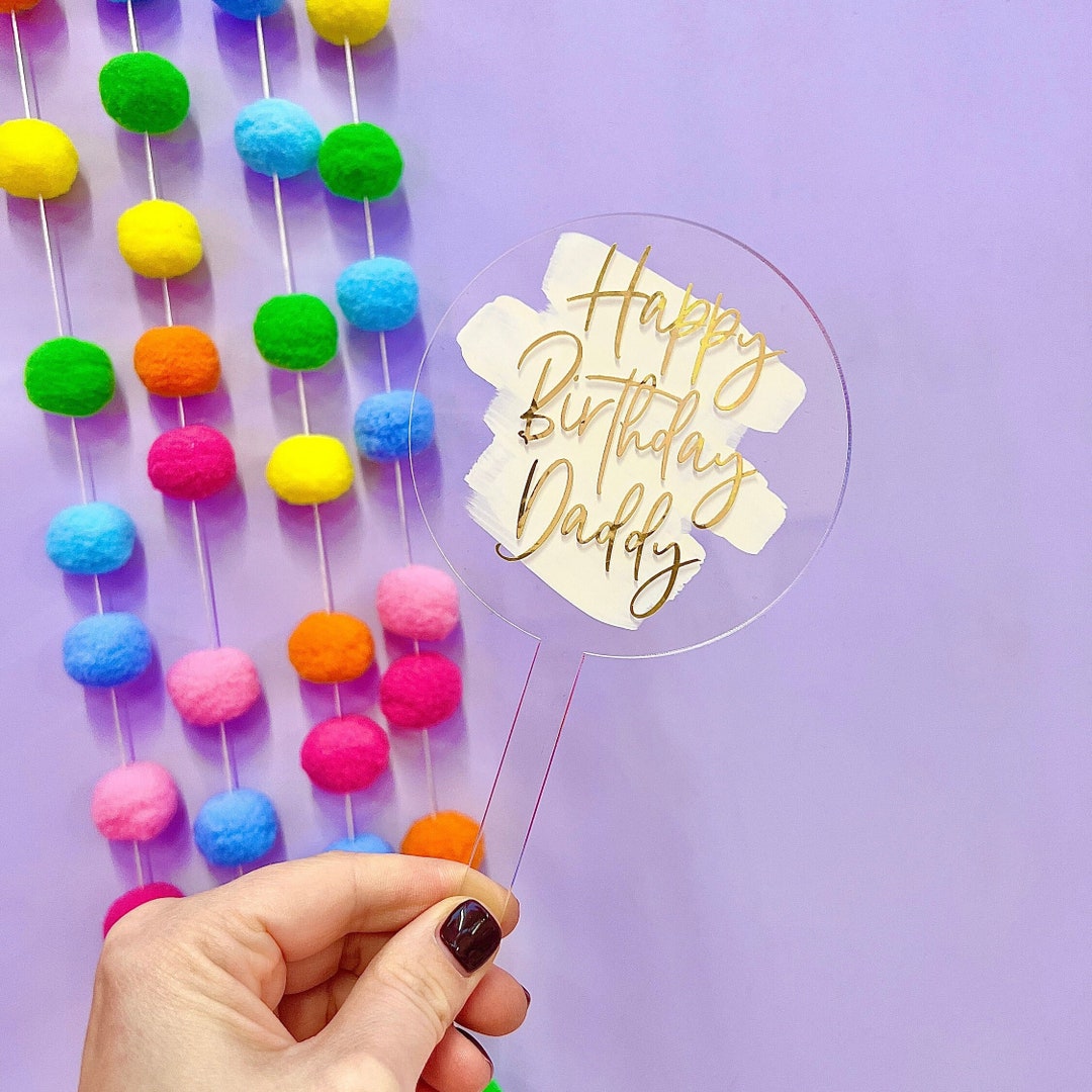 Acrylic Cake Topper Letter | Cake Decoration Letter | Personalised ...