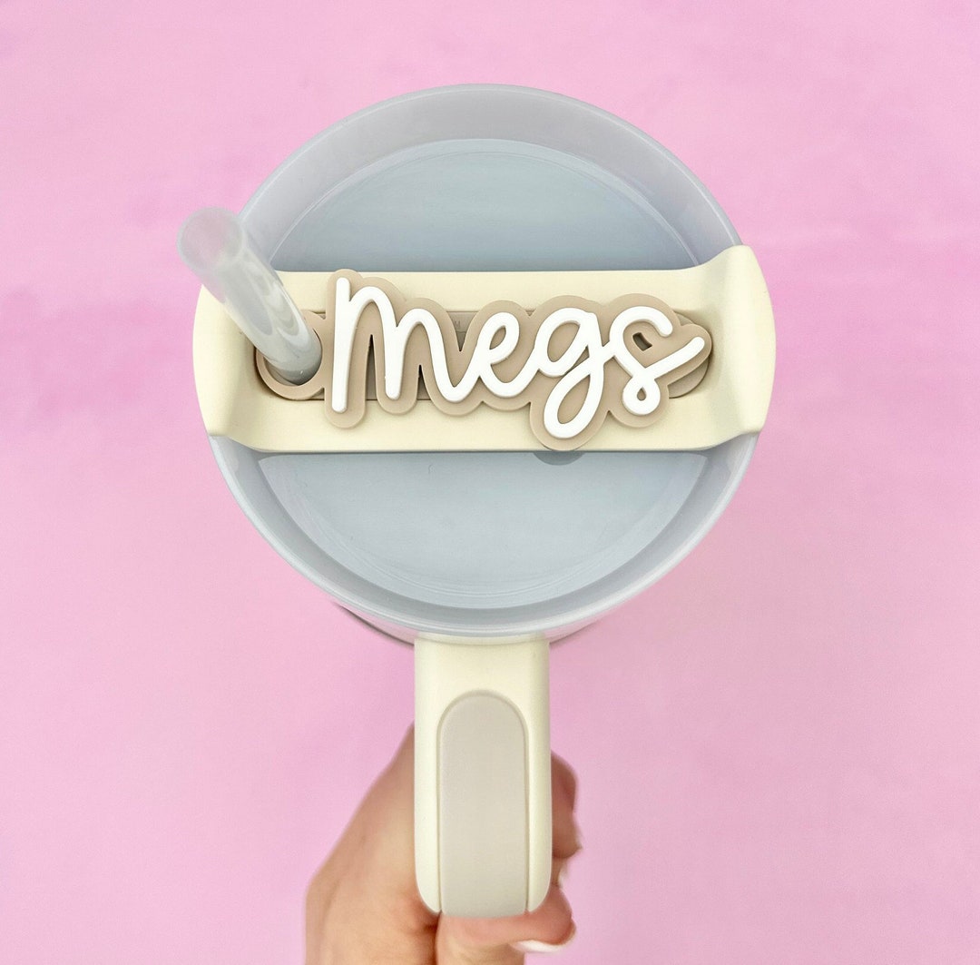 Personalised Tumbler Topper | Cup Topper Name | Personalised Mug Topper ...