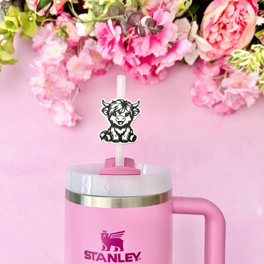 Highland Cow Tumbler Straw Topper STL | 10mm Straw | 3D Print File ...