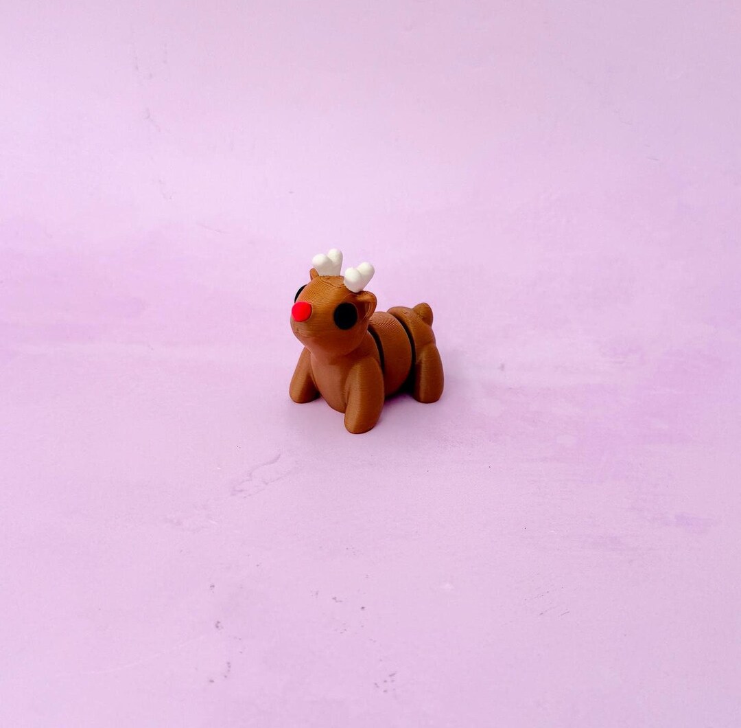 Rudolph Reindeer Fidget Toy Christmas Gift & Stocking Filler Sensory ...