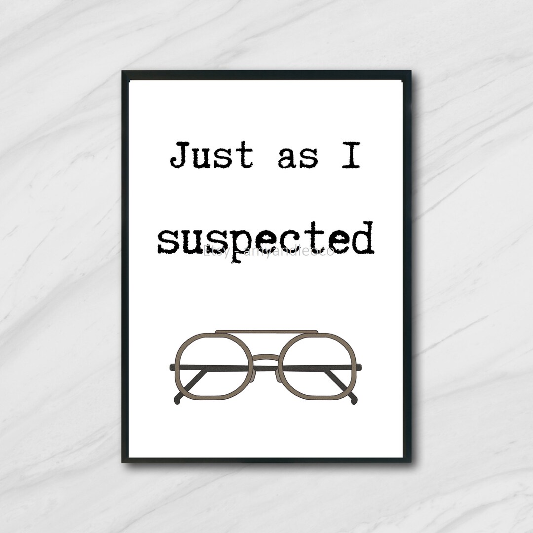 Murder, She Wrote Jessica Fletcher Quote Glasses A4 Printable Wall Art ...