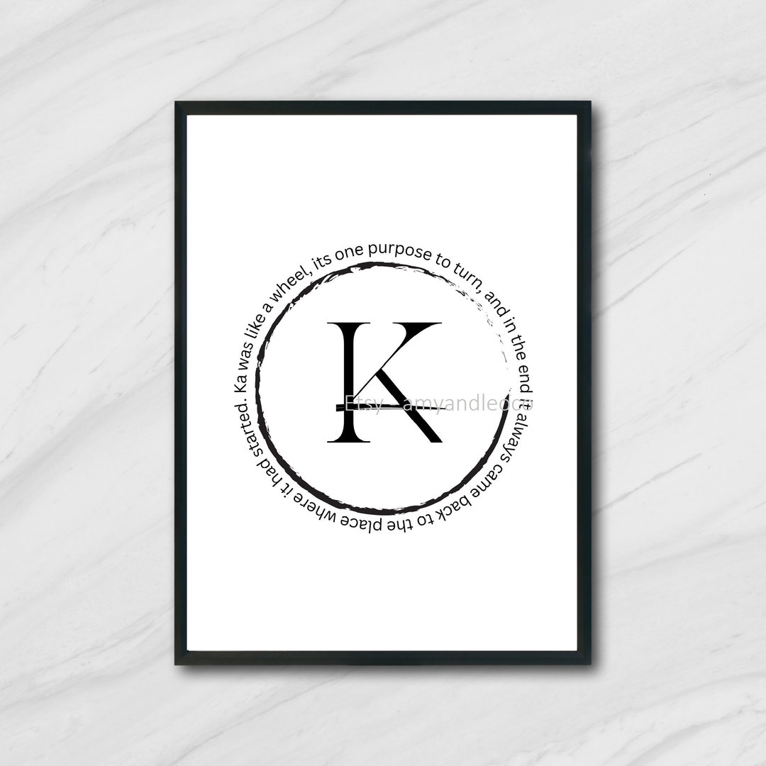 The Dark Tower KA Wheel Stephen King A4 Printable Wall Art - Etsy