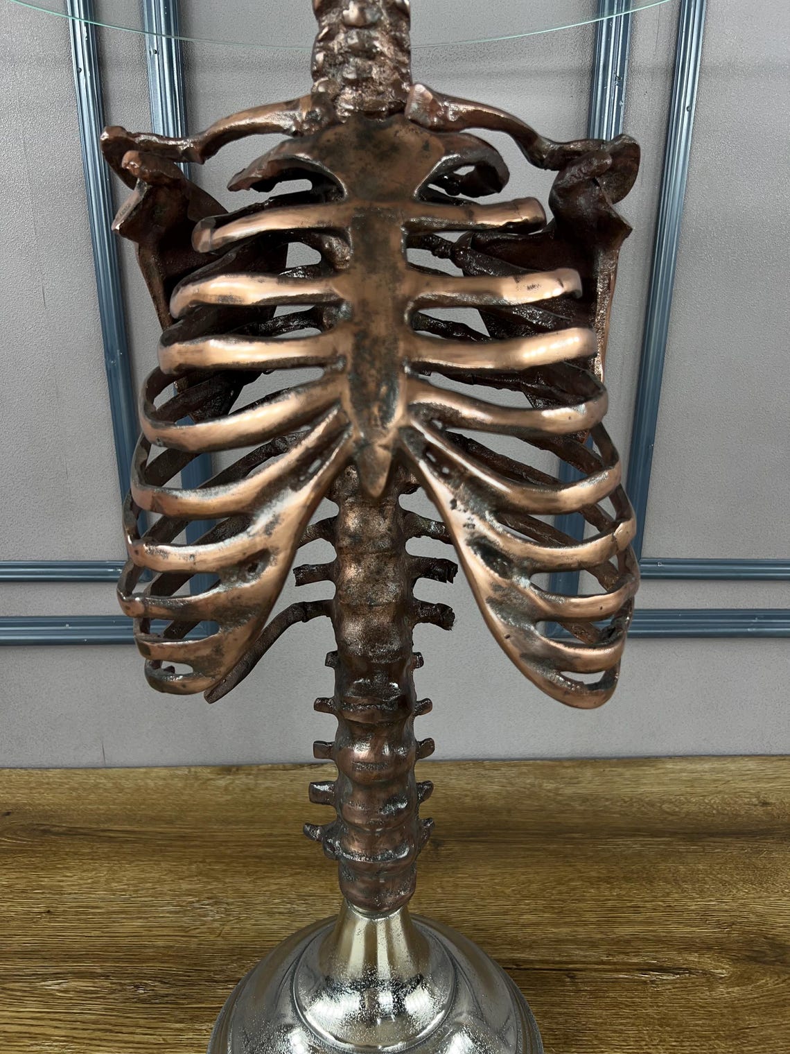 Rustic Gold Gothic Skeleton Ribcage Side Table: Macabre Accent Decor - Etsy
