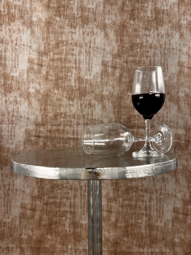 Handmade Aluminum Zig Zag Side Table: Nickel Tropical Decor - Etsy Israel