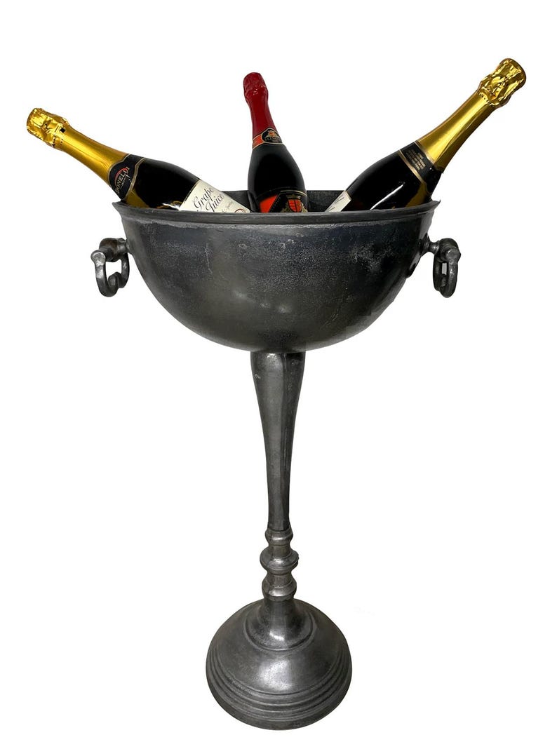 Aluminum Floor Standing Ice Bucket | Beverage Chiller, Barware - Etsy