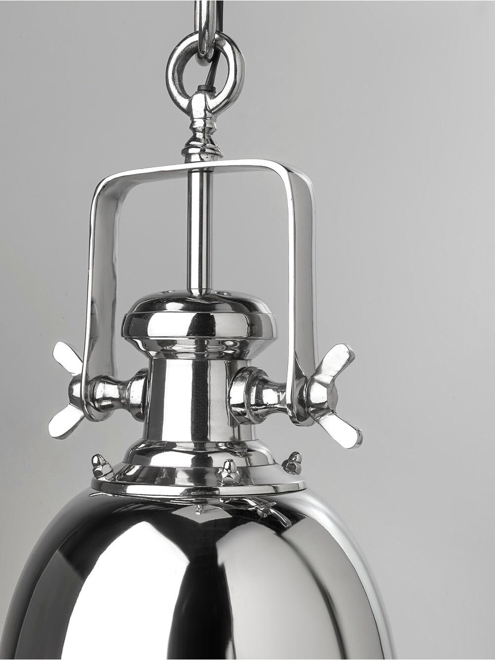 Chrome Pendant Lamp Industrial Hanging Lamp - Etsy