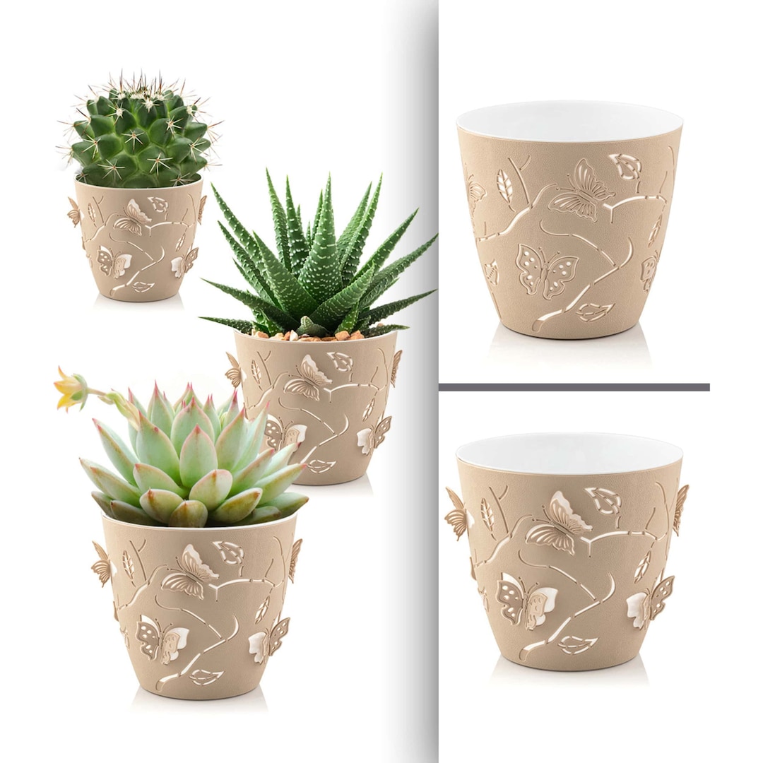 Uandu 3 Flower Pot Set. 3 Sizes. Flower Stand, Decoration, Flowers, for ...