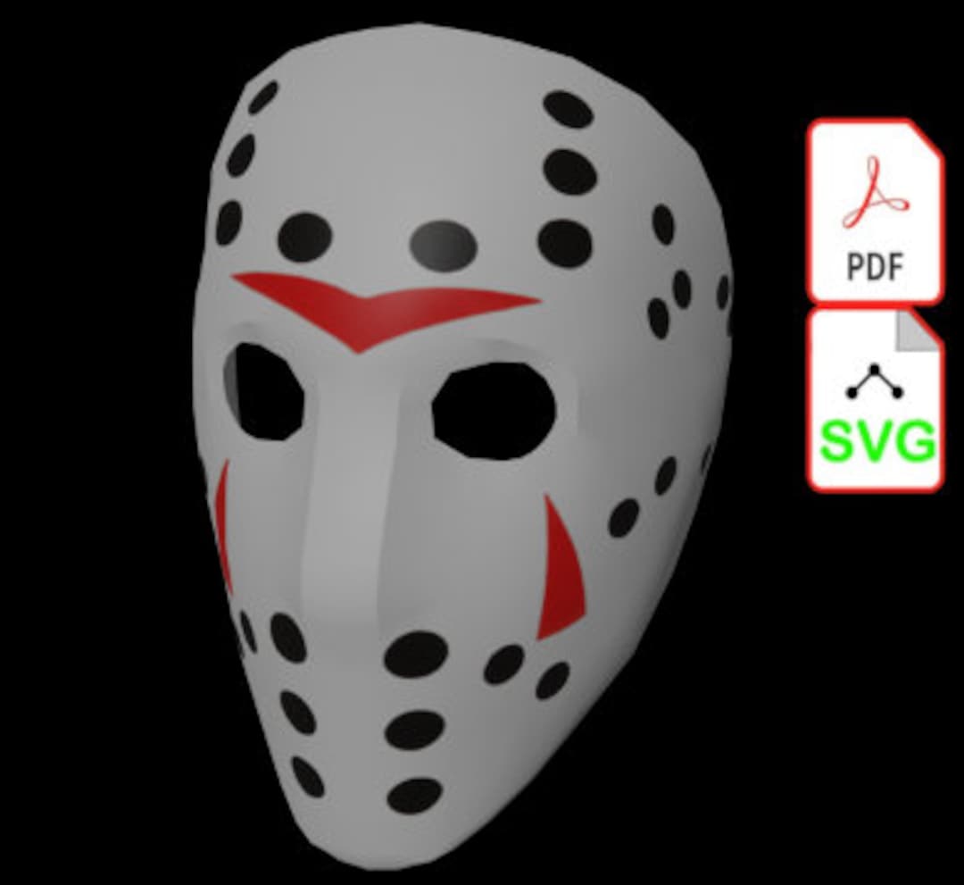 Jason Mask Papercraft PDF/SVG Templates - Etsy UK