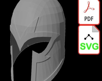 Gladiator Helmet Papercraft PDF/SVG Templates - Etsy