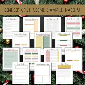 Christmas Planner Printable, Event Planner, Christmas Budget, Menu ...