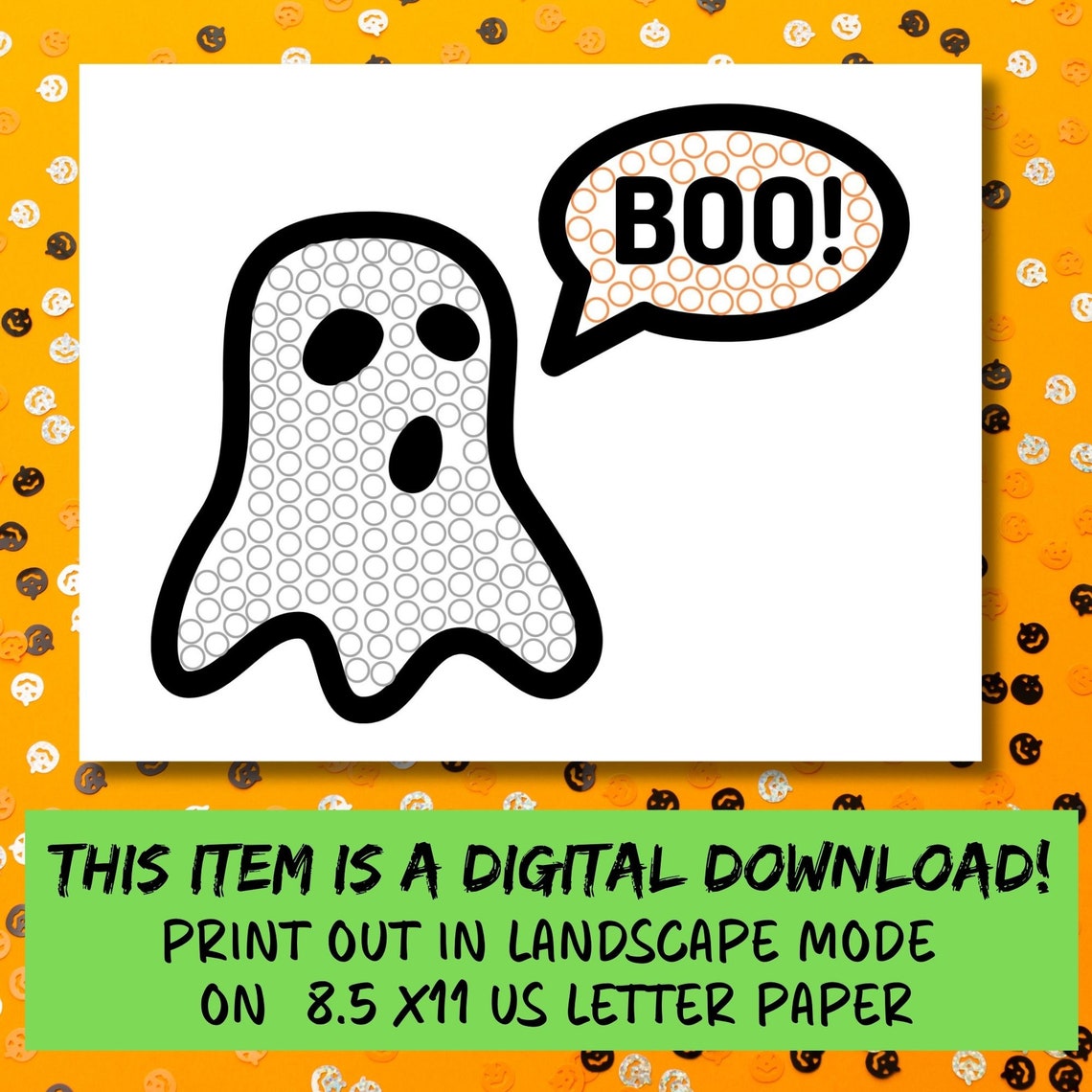 Halloween Fine Motor Activity Templates for Q-tip Painting, Crafting ...